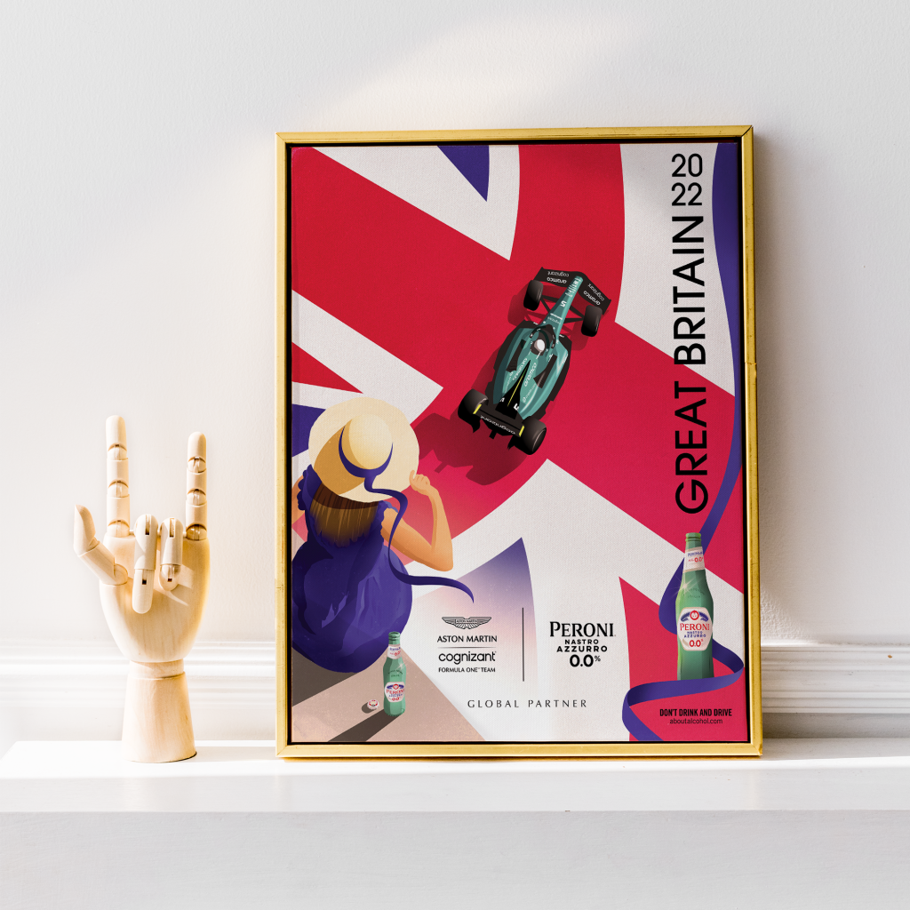 Great Britain 2022 Aston Martin F1 Poster – Grand Prix Prints Great Britain 2022 Aston Martin F1 Poster – Grand Prix Prints