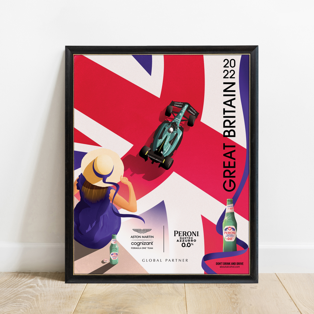 Great Britain 2022 Aston Martin F1 Poster – Grand Prix Prints Great Britain 2022 Aston Martin F1 Poster – Grand Prix Prints